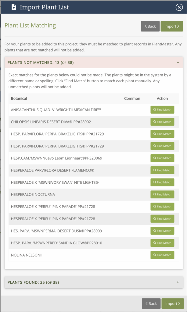 DynaScape Training - Import your Plant Schedule to PlantMaster ...